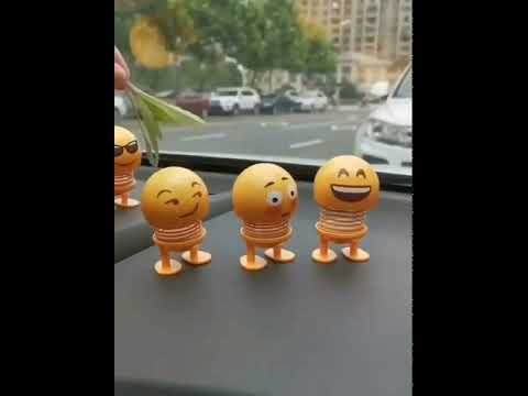 Hot Emojis face toy shaking head spring doll