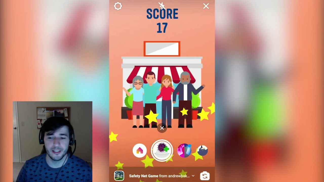 Demo Video - Devpost Facebook AR Hackathon - Safety Net Game