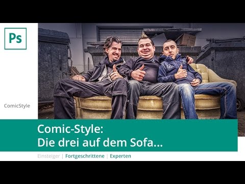 Photoshop-Tutorial Comic-Style: Die drei auf dem Sofa...