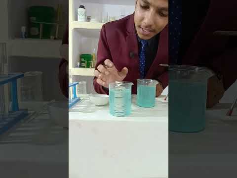 Displacement reaction☺️ | Chemical reaction and equation #short #class10 #cbse