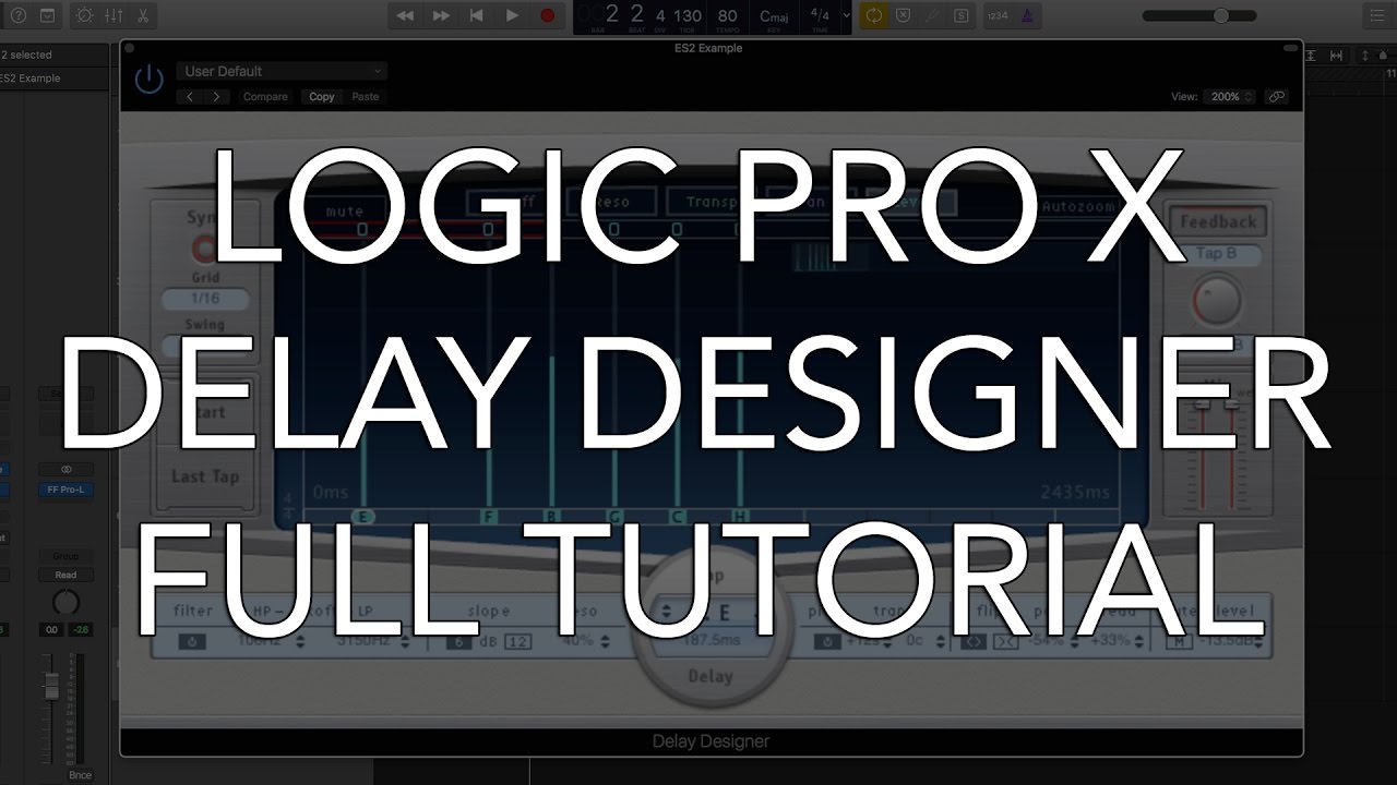 Logic Pro X - Delay Designer FULL TUTORIAL