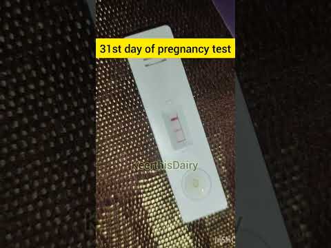 with pcod my 31st day of pregnancy test/it's positive❣️ #pcodpregnancy #livepregnancytest #pregnancy