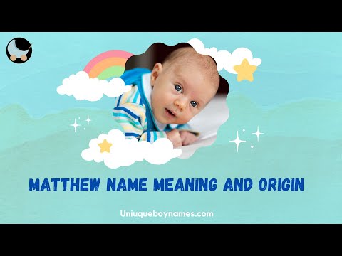 Matthew name meaning and origin