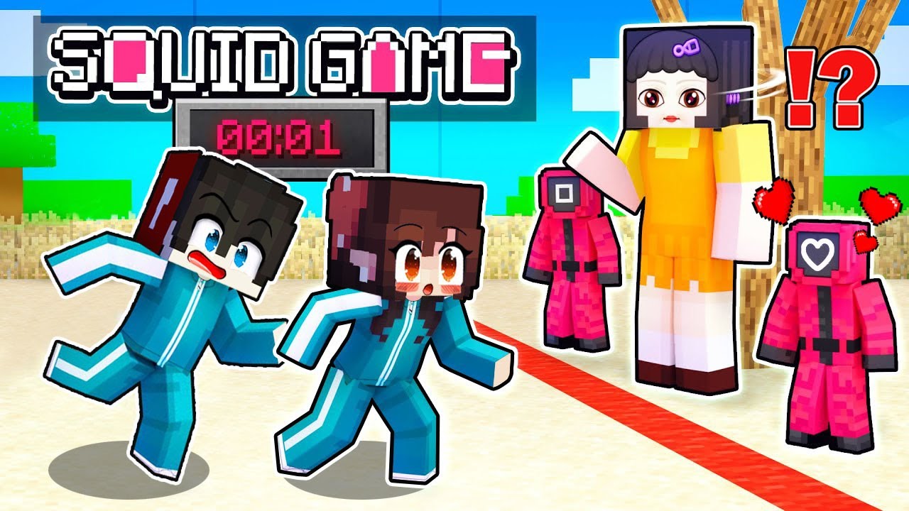 Playing SQUID GAME in Minecraft With Crazy Fan Girl! ( Tagalog )