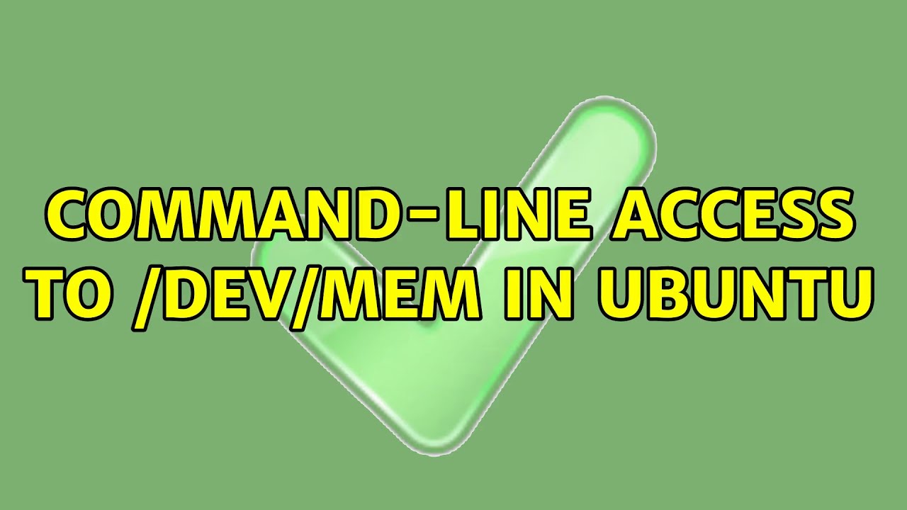 Command-line access to /dev/mem in Ubuntu