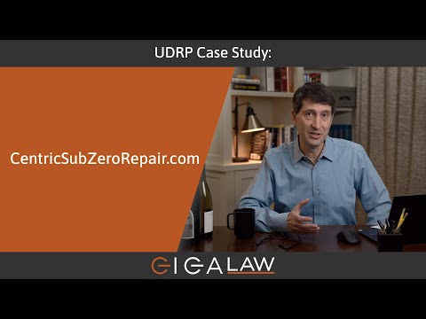 UDRP Case Study: CentricSubZeroRepair.com