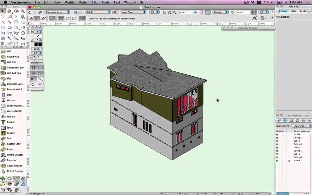 Stories in Vectorworks 2012