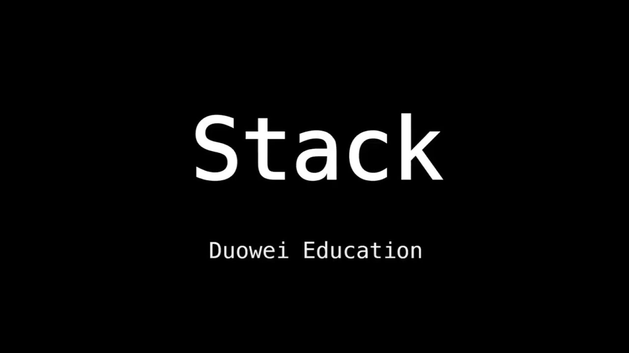 Stack - Data Structures Java