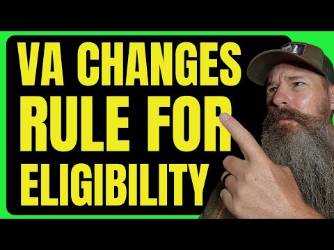 VA Amends Rule! More service members eligible for benefits.