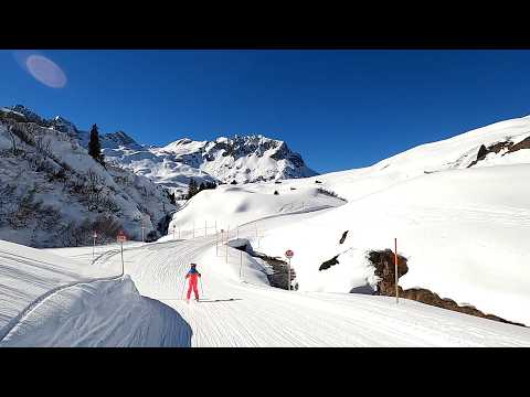 GoPro HD Ski Zurs Red 122 Full run round Trittalp Lift | Arlberg Austria Skiing 2025 POV