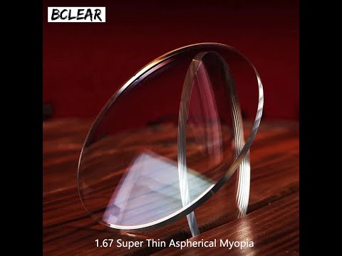 Асферические ультратонкие очки bclear 1,67, линзы по рецепту для глаз, близорукость, hmc, emi