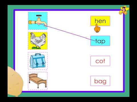 Kindergarten - matching pictures with words worksheet