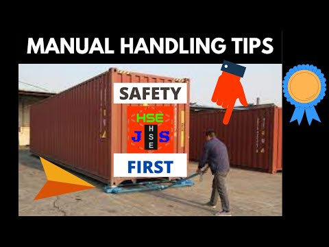 Manual Handling | Manual Container Mobilization #safetyfirstlife