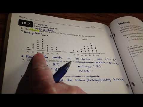 WB p.242 Line Plots & (Double) Box-and-Whiskers Plots