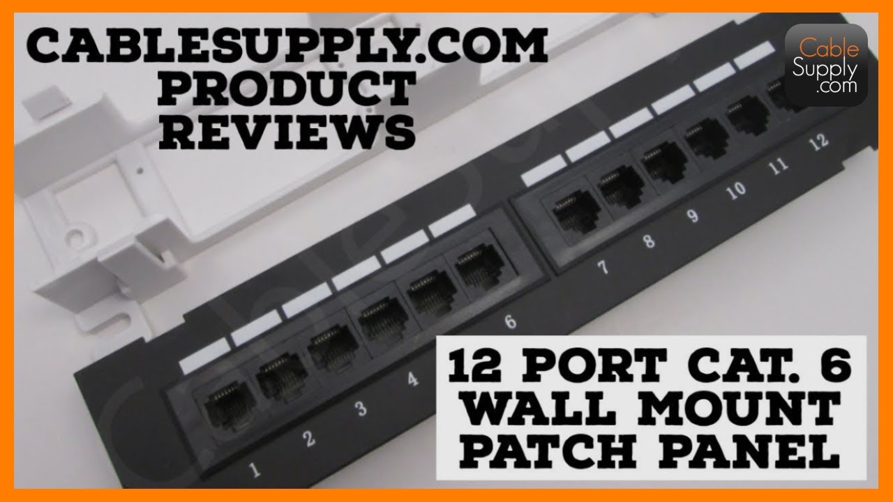 Wall Mount 12 port patch panel