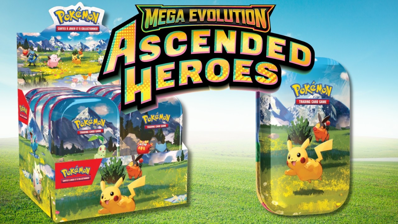 Ascended Heroes Mini Tin Display Case Opening!