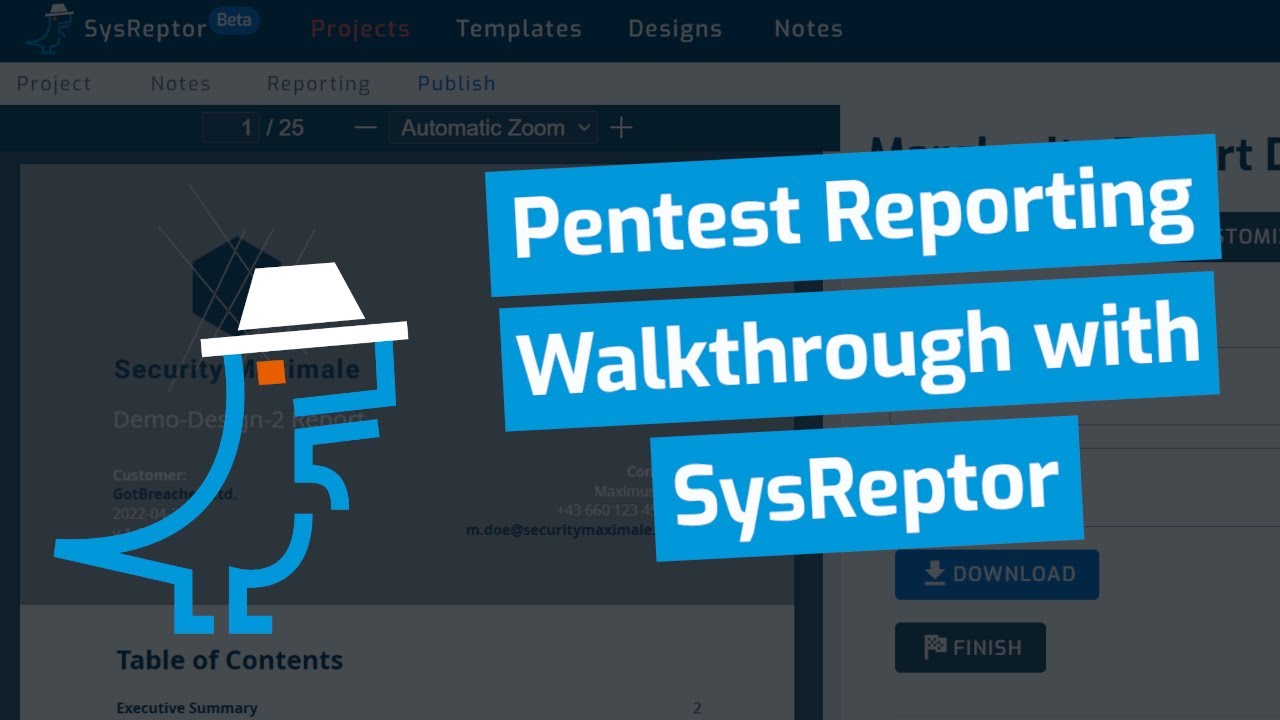 Pentest Reporting Walkthrough with SysReptor | Playground Demo