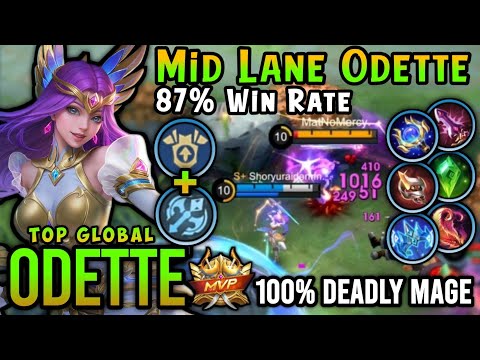 Odette Best Build 2025!! 87% Win Rate - Top Global Odette Build & Emblem - Mobile Legends