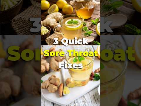 3 Sore Throat Remedies at Home #shorts