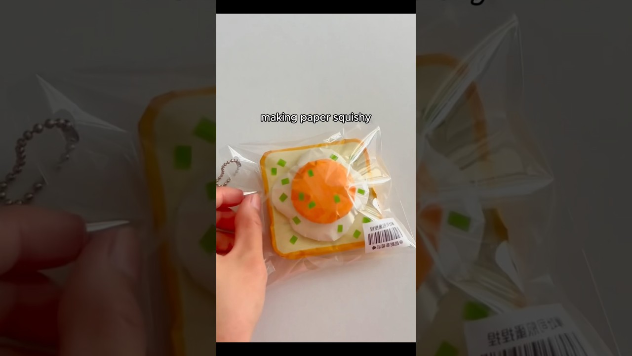 #papersquishy #squishy #tutorial fried egg toast #squishytoy #stressrelief