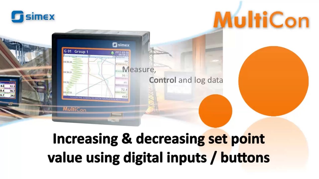MultiCon CMC Application – Increasing & decreasing set point value using digital inputs / buttons