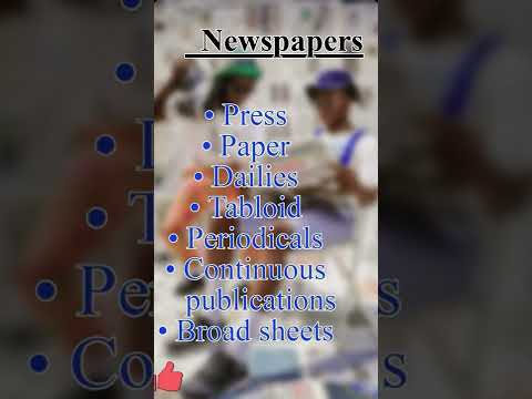 03 Synonyms of Newspaper. Learn IELTS useful Vocabulary with Music.