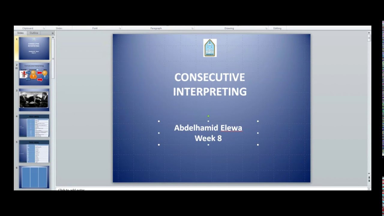 Interpreting Practice: Note-taking in consecutive interpreting