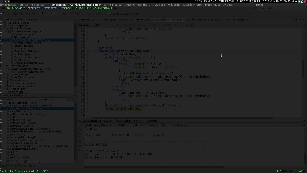 4. iso 8583 parser - fixed num field
