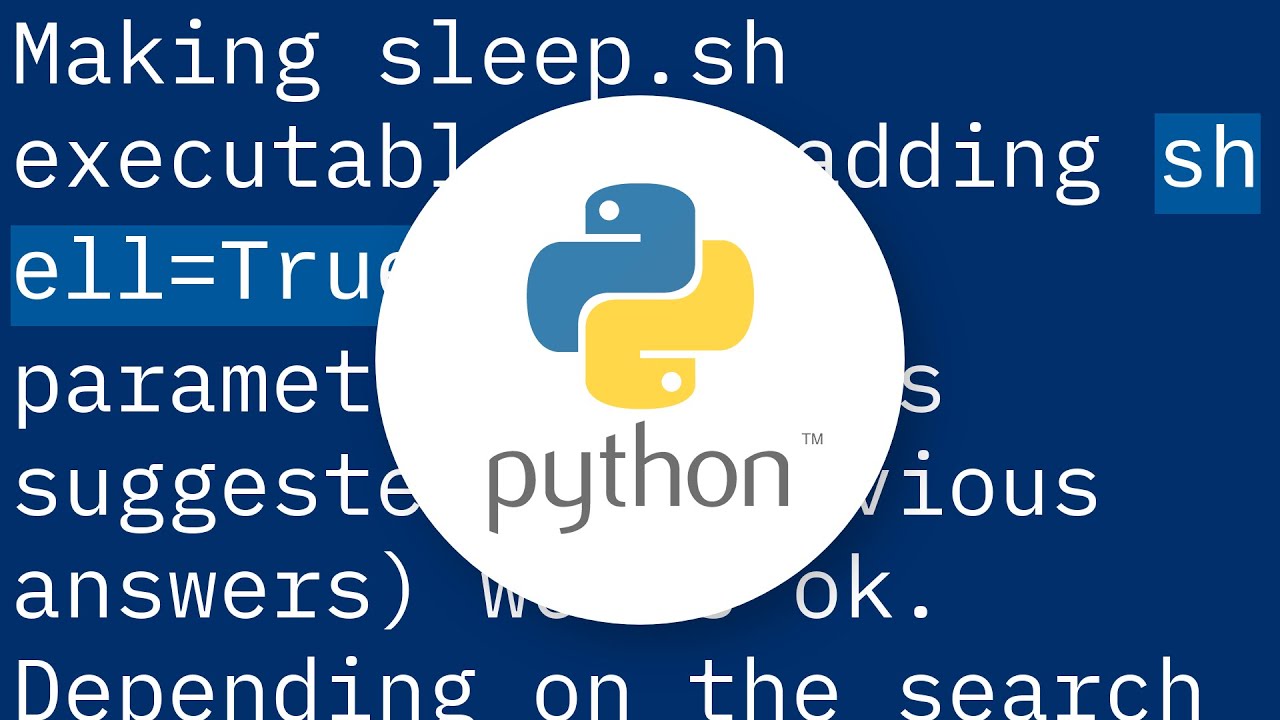 Running bash script from within python