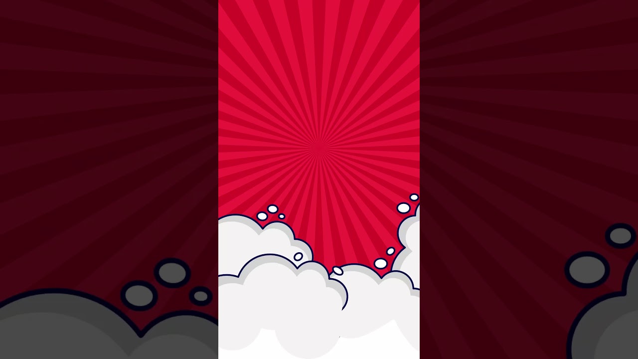 Comic background design with cloud #vnwhy #flatdesign #beforeafter #affinitydesigner