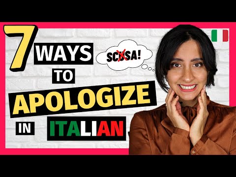 7 Ways to say SORRY in Italian! - Learn Useful Alternatives to "SCUSA"