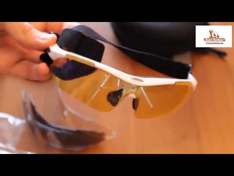 Polarized Sport Sunglasses 5 Lens System with Prescription Insert
