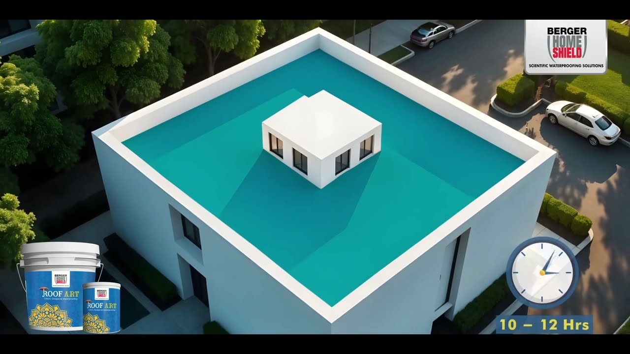 Berger Paints Roof Art | Roof texture | Berger paints #bergerpaints 