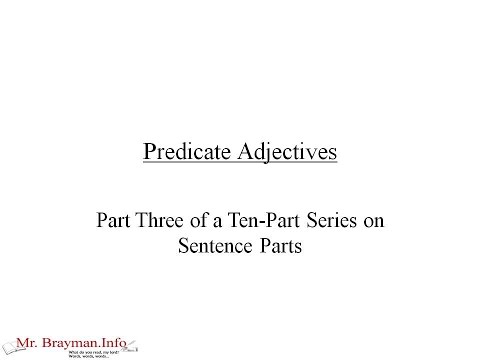 Predicate Adjectives