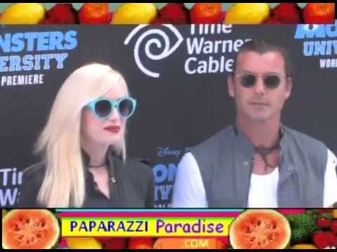 GWEN STEFANI & GAVIN ROSSDALE treat their kids to 'Monsters University' fun premiere