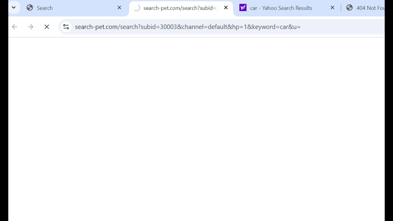Search-pet.com redirect virus removal video.