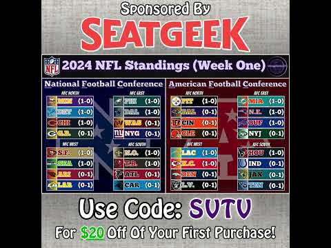 NFL Standings (Week One - 2024)