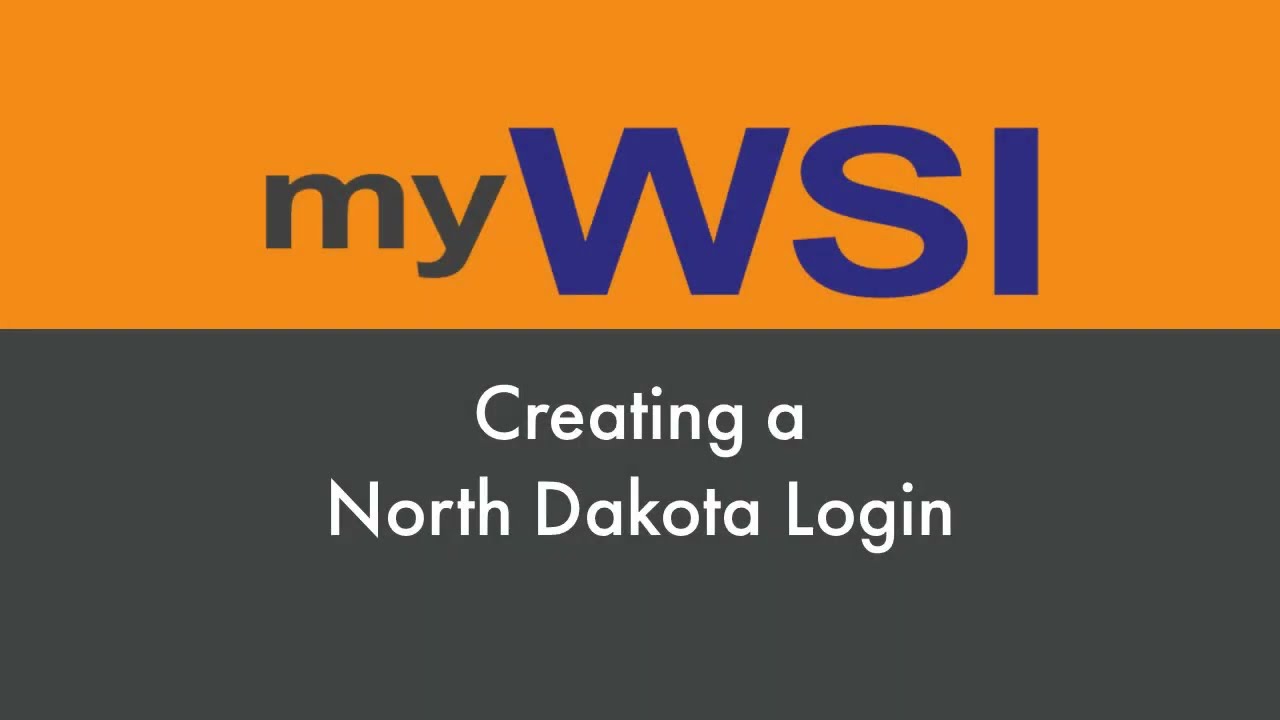 Creating a North Dakota Login