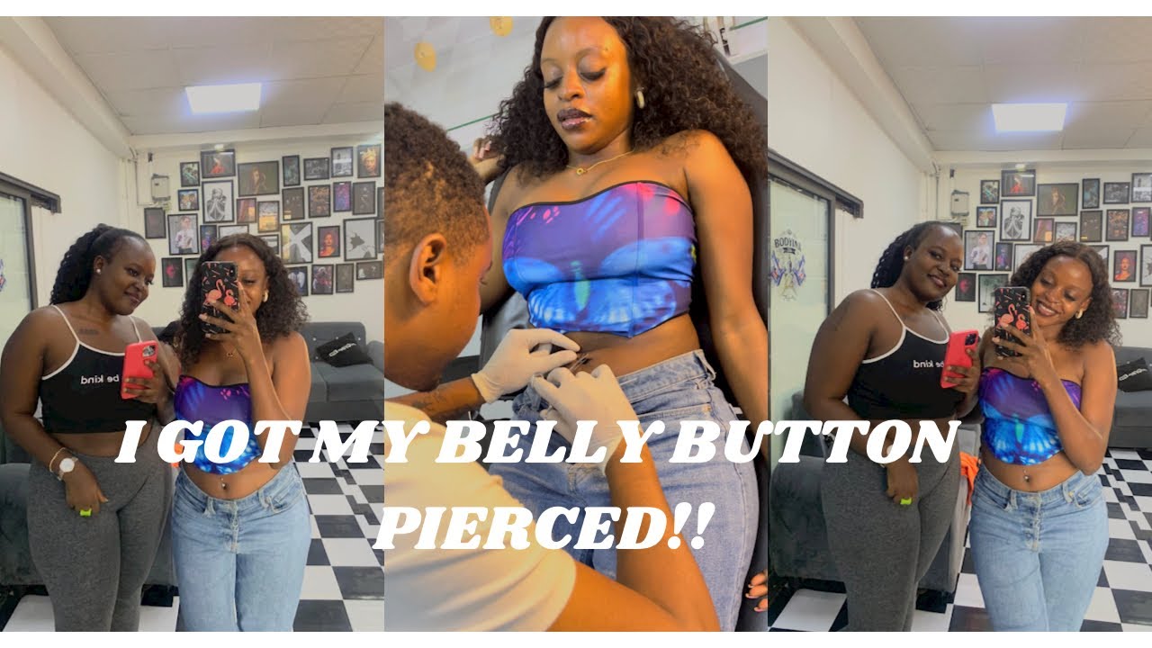 I got a navel piercing!!! This is how it went 🤭