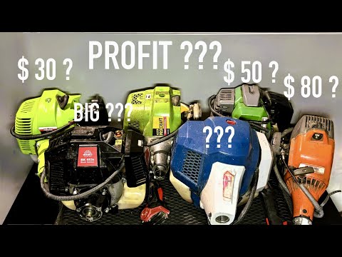 Fixing 6 Broken Trimmers in a Day – How Much Did I Make? Part 1