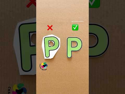 Perfect P Letter Cut! βοΈ Flawless Outer & Inner Cut #chanafavors #diy #shorts #crafts #art