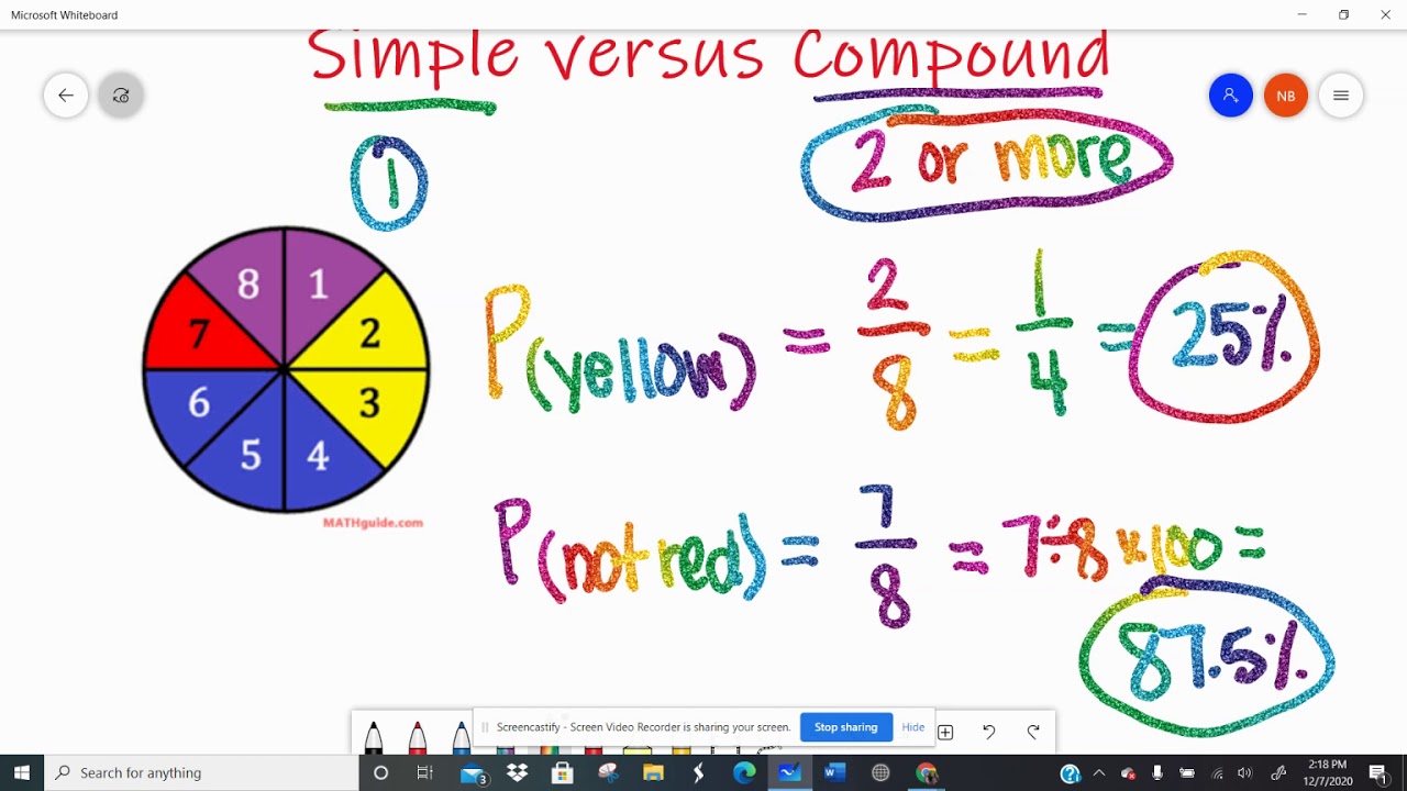 Simple vs Compound Probability