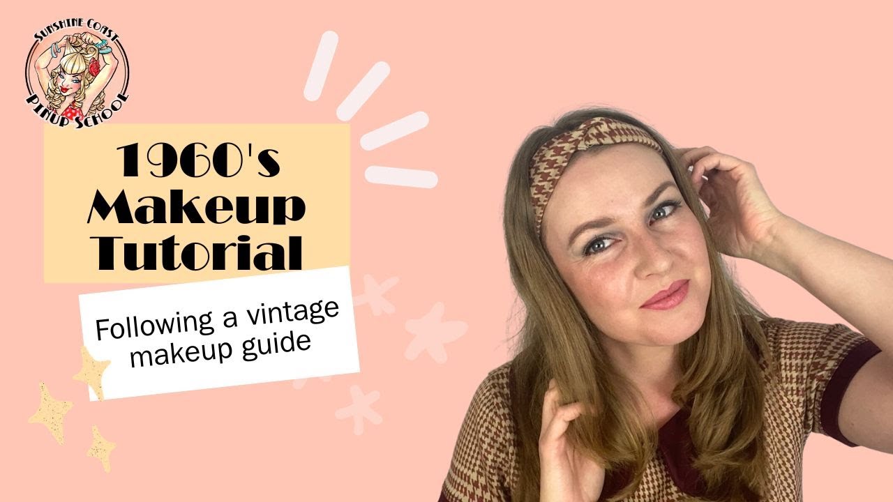 1960's makeup tutorial - following a vintage makeup guide