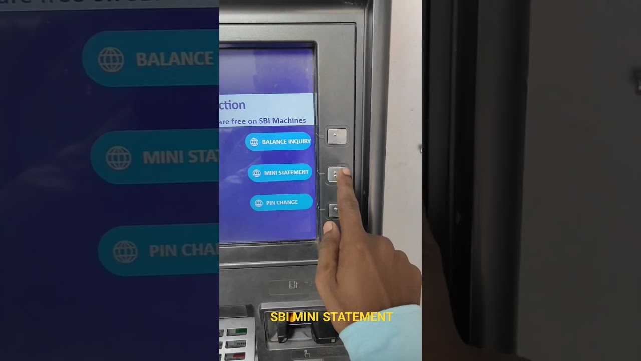 SBI MINI STATEMENT | State Bank Of India Atm Mini Statement