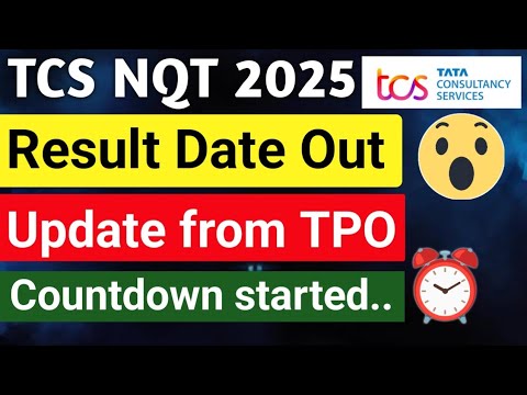 TCS NQT Result date out ๐ฑ Update from college TPO #tcs