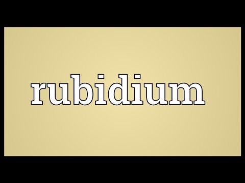 Rubidium Meaning