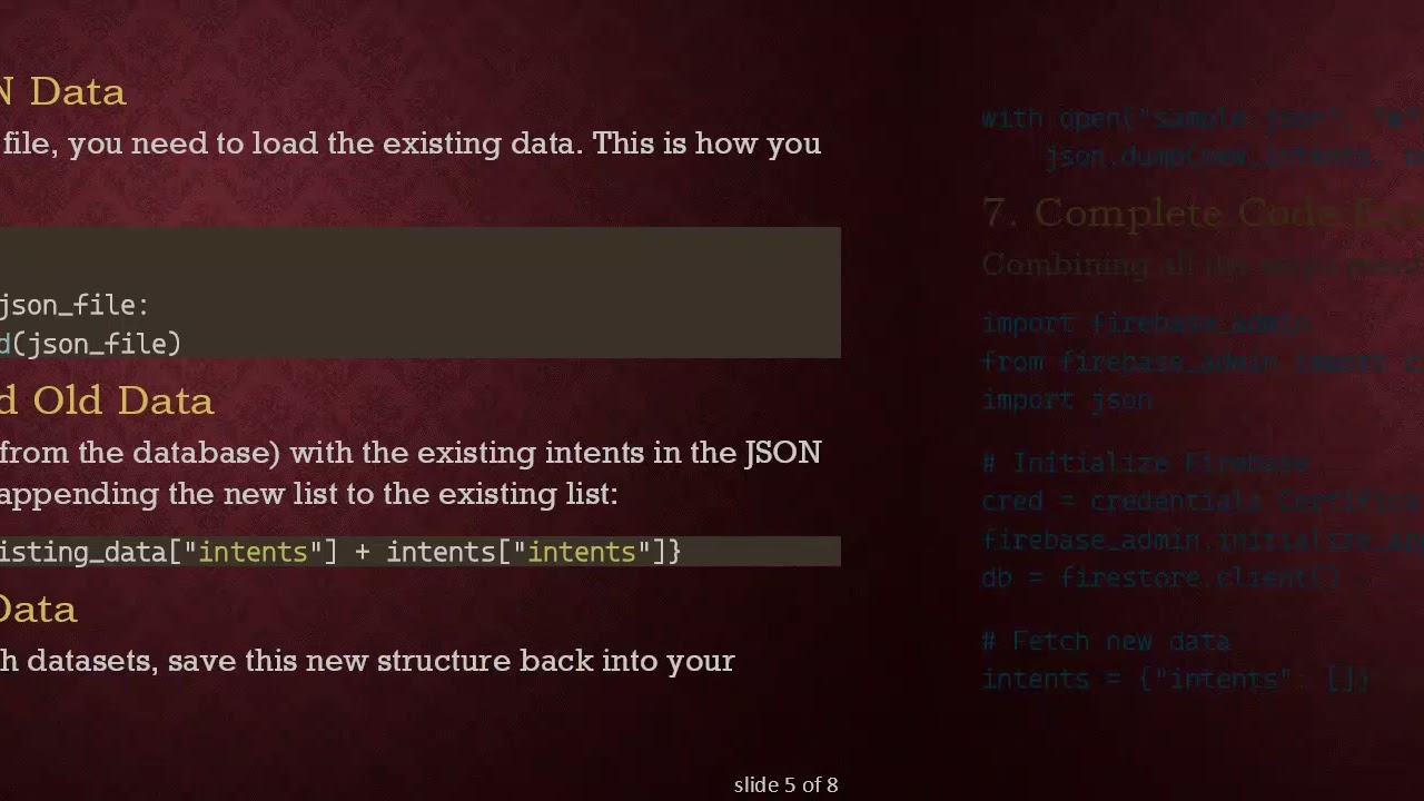 How to Update JSON Data from a Python Script Using Firebase