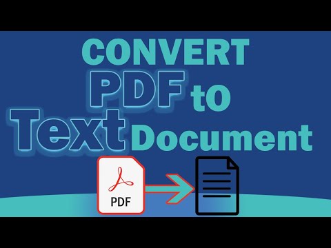 How to convert pdf file to text file?