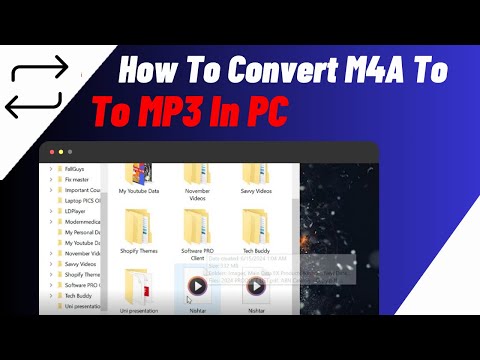 How To Convert M4A To MP3 In Laptop/PC | M4A To MP3 Converter