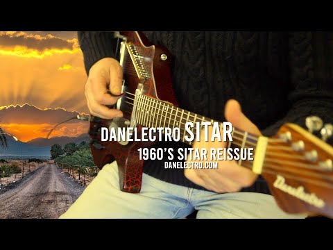 Danelectro Coral Sitar Reissue Guitar with Hardshell Case | Reverb